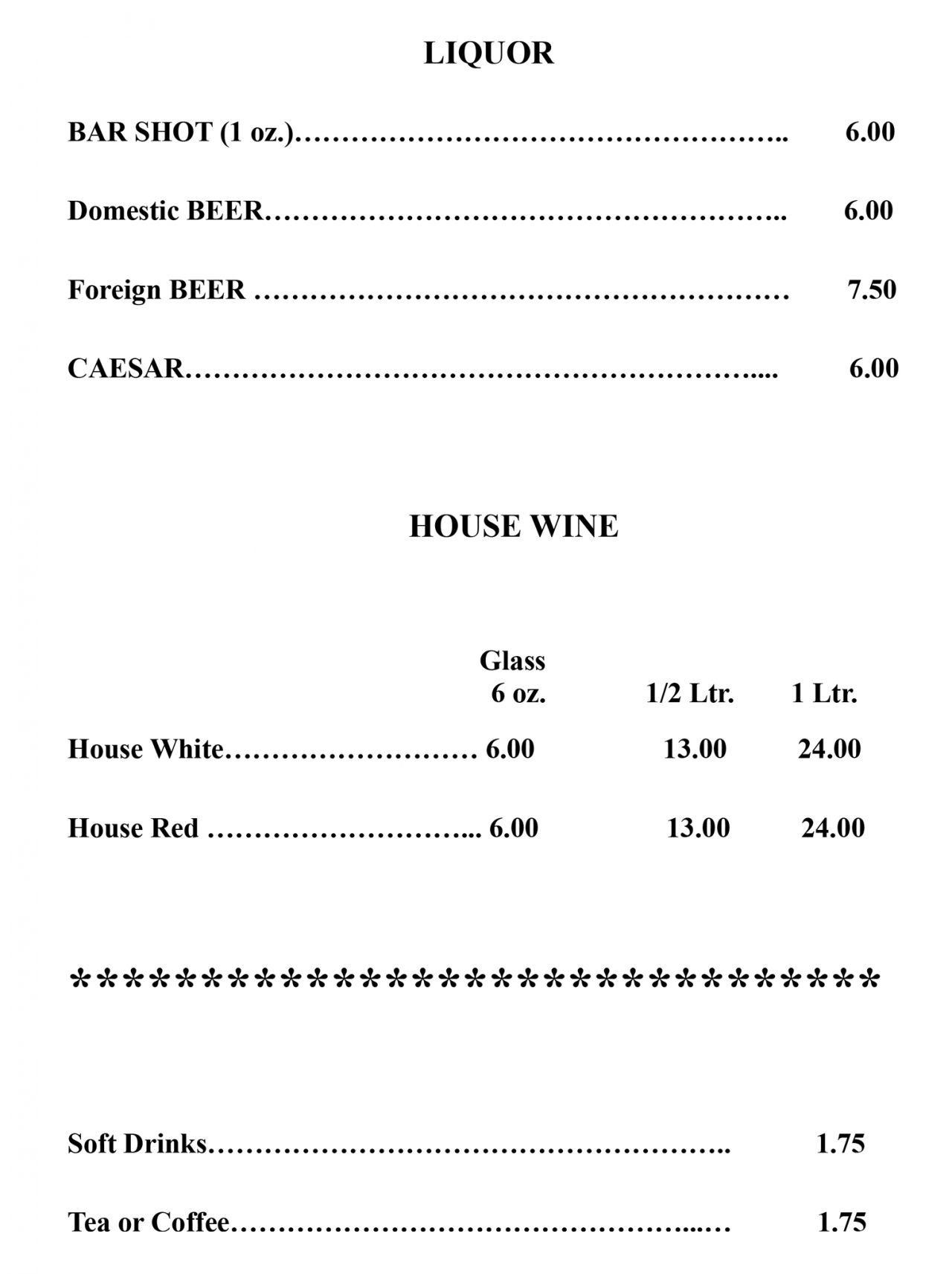 Menu | Regency Palace Family Restaurant | Regina, SK